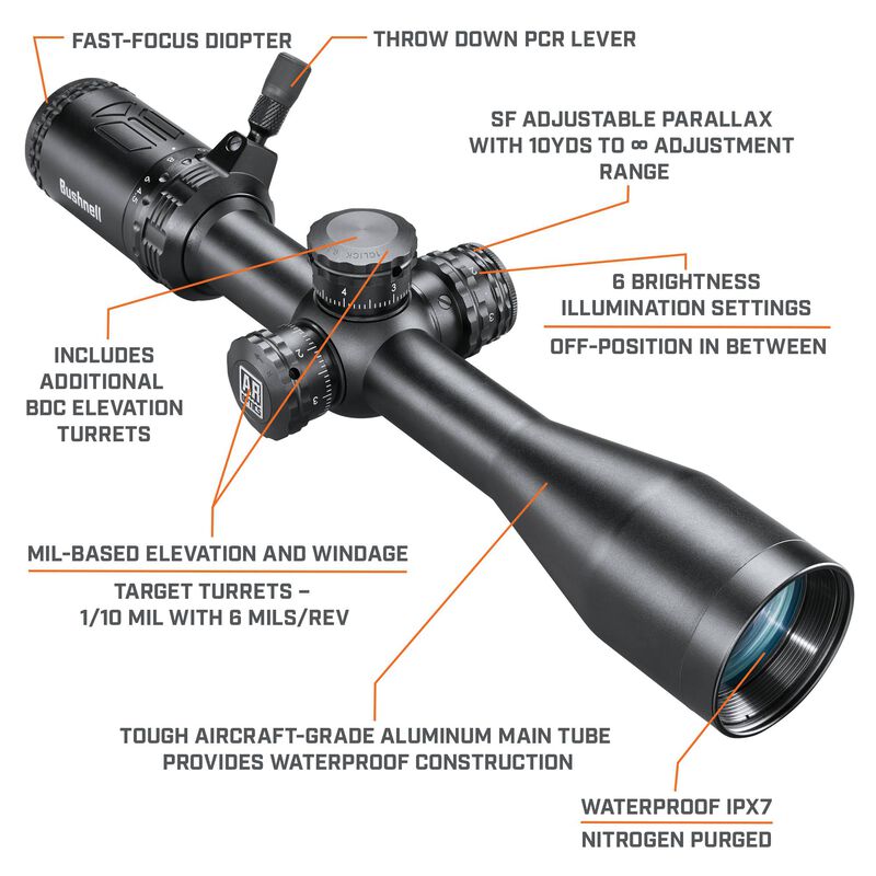 AR Optics 4.5-18x40 illuminated, Multi-Turret Riflescope | Bushnell