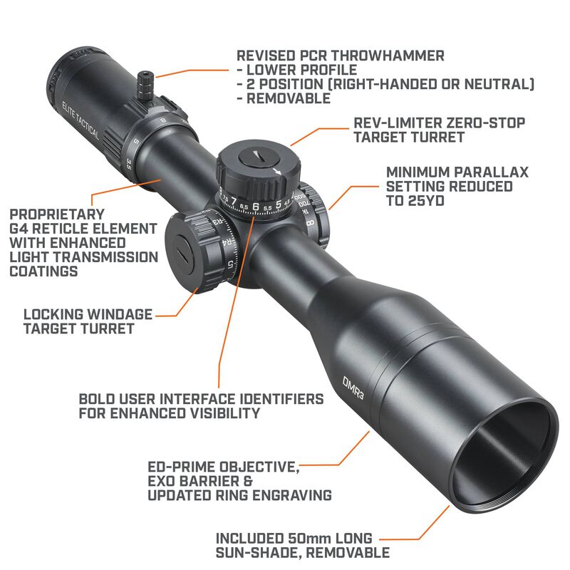 Buy Elite Tactical 3.5-21x50 DMR3 Riflescope G4P Reticle and More | Bushnell